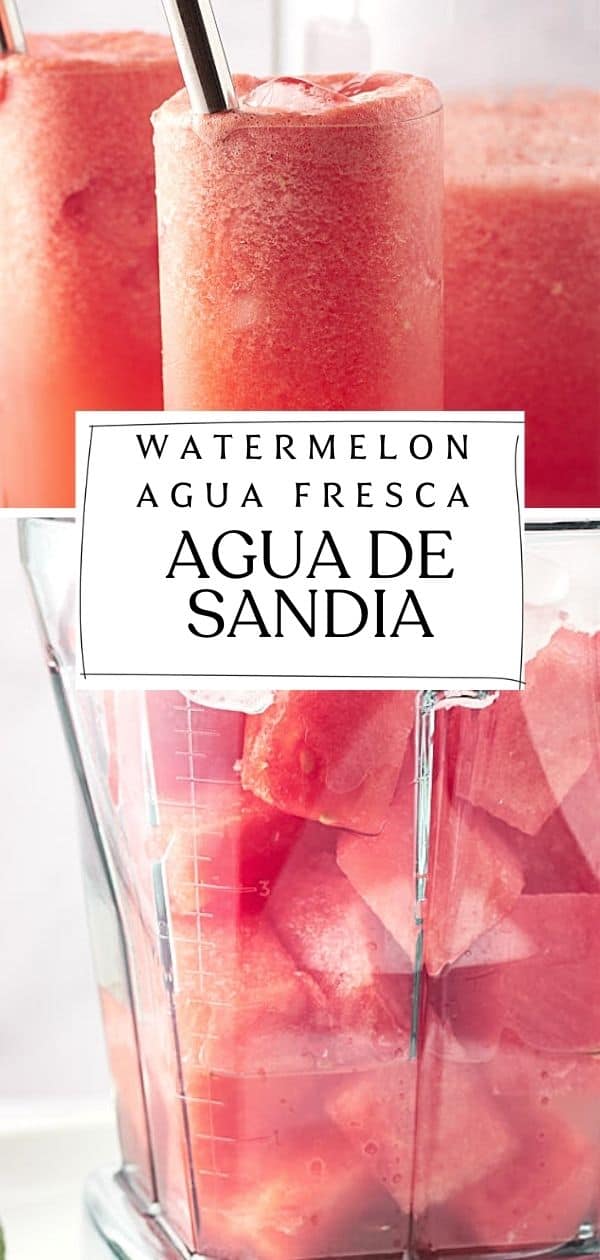 How To Make Watermelon Water (Agua de Sandia) - Resplendent Kitchen