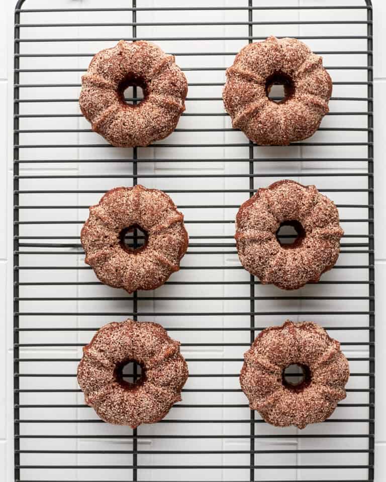 Vegan Apple Cider Mini Bundt Cakes - Resplendent Kitchen