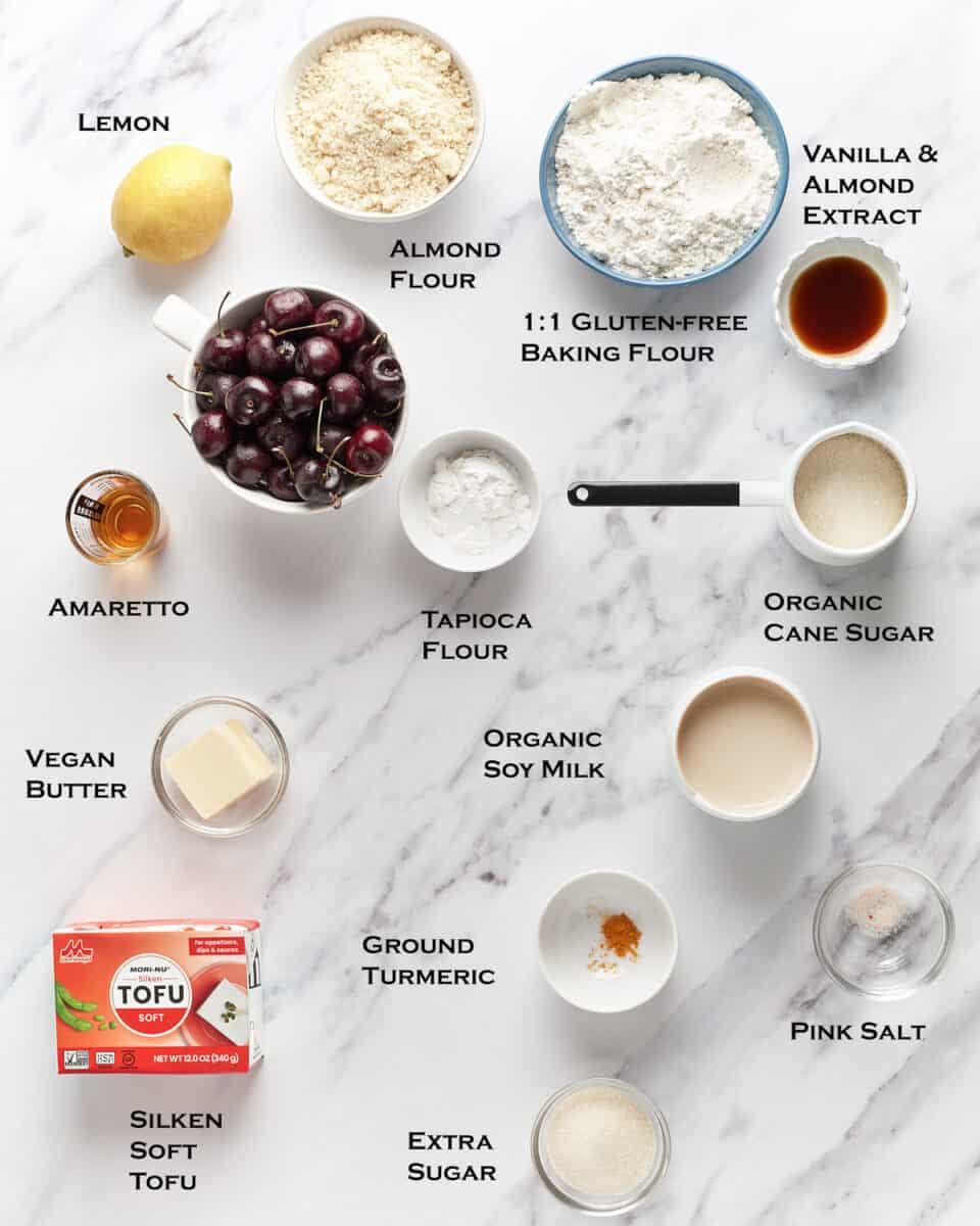 Vegan Cherry Clafoutis - Resplendent Kitchen