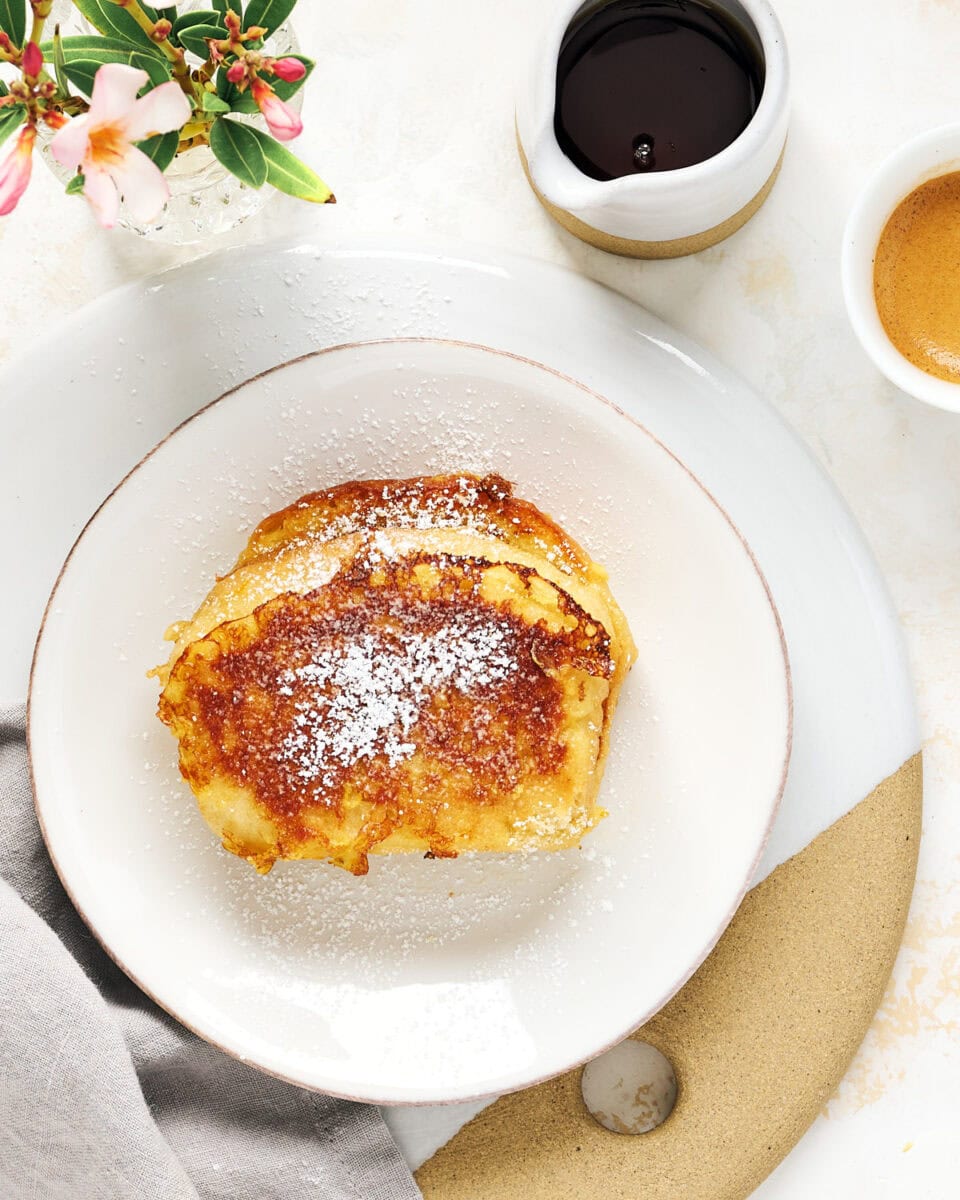 Easy JUST Egg French Toast with Grand Marnier (Vegan) - Resplendent Kitchen